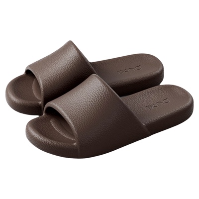 朴西新款男士居家软底皮纹凉拖鞋