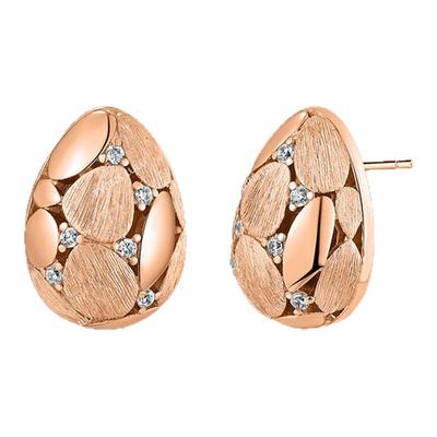 TWINSLULU拉丝水滴优雅知性耳环