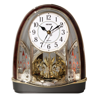 汉时欧式复古动感旋转装饰座钟