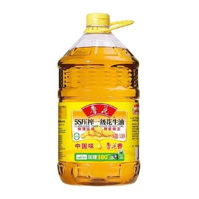 鲁花一级5S物理压榨花生油6.38L