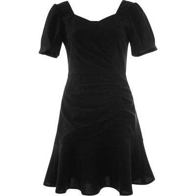 星夜淑女高腰法式复古风连衣裙