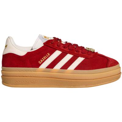 【自营】adidas阿迪达斯红色厚底T头鞋春三叶草板鞋KJ4293