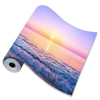 客厅风景画3d立体自粘墙贴壁画