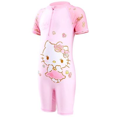 库洛米速干分体长袖儿童泳衣