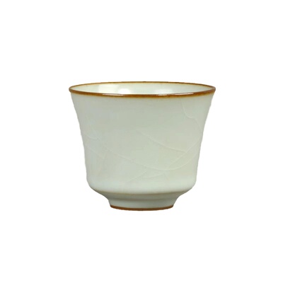 晓芳窑天青汝窑菊泉杯主人杯茶杯