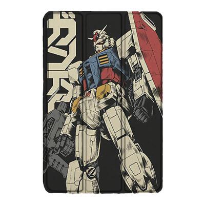 适用2020机动战士ipad8保护套pro11带笔槽10.2复古高达9.7寸2019平板10.5三折式air4动漫3女2男1苹果mini5壳6