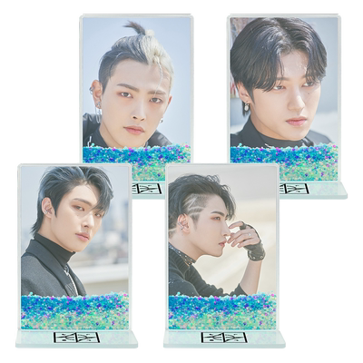 韩国男团ATEEZ明星周边流沙立牌