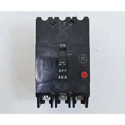 GE TEY  M1070  D531  3 Pole 40A Moulded Case Circuit Breaker