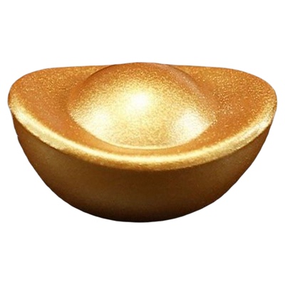 铜实心元宝摆件聚宝盆装饰