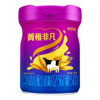 完达山奶粉菁稚非凡3段