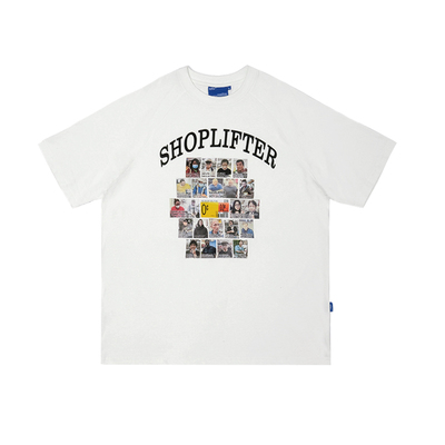 opfor24ss趣味印花合身短款T恤