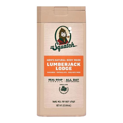 Dr. Squatch-Lumberjack Lodge枫木香保湿配方天然滋养男士沐浴露