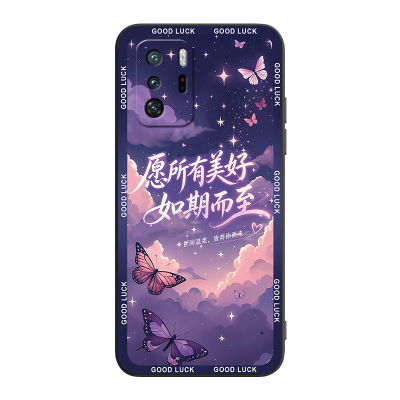 文字风适用红米Note10Pro手机壳