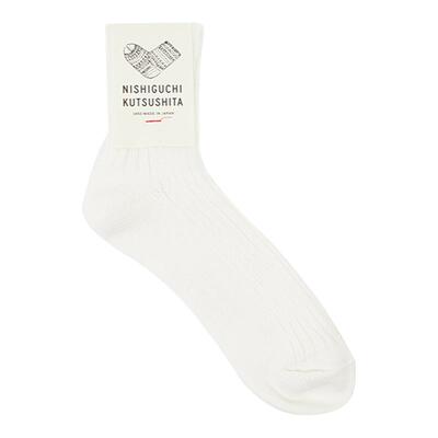 NISHIGUCHI亚麻螺纹男女袜