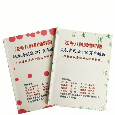2027年法考思维导图柏浪涛孟献贵左宁戴鹏李佳郄鹏恩彩印笔记本
