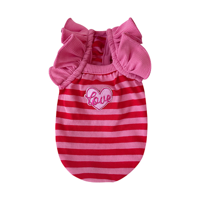 猫咪比熊马尔济斯条纹背心