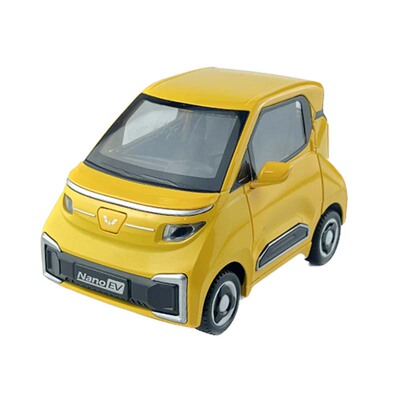 1:18正版五菱宏光乐享nano奇遇mini敞篷五菱之光回力声光合金模型