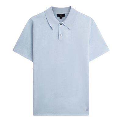 【季末特惠】dunhill登喜路男士棉麻短袖polo春夏