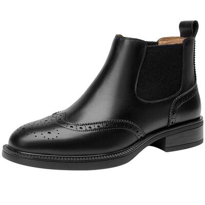 beau复古英伦风切尔西靴女小短靴