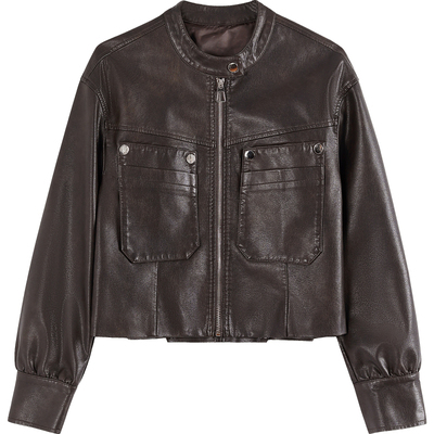 真皮皮衣女绵羊皮短款外套