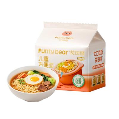 儿童方便面非油炸鸡蛋面独立包装