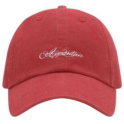 APPARITION 复古风 字母刺绣 轻水洗棒球帽 弯檐鸭舌帽 男女同款