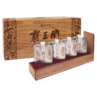 襄阳石花酒霸王醉旅行装70度高度清香型国产白酒100mlX4瓶粮食酒