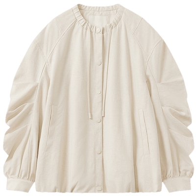 播运动风松弛感短外套秋季休闲宽松上衣DDS4WD5108