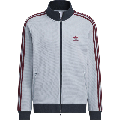 Adidas/阿迪达斯正品三叶草男士立领复古针织运动宽松外套KB8953