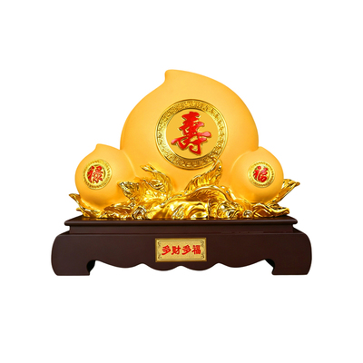 沙金寿桃摆件创意生日礼物长辈祝寿贺寿过作大寿6080岁送父母老人