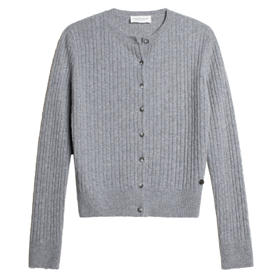 山羊绒圆领优雅针织衫女