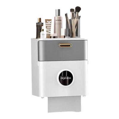 爱格厕所免打孔壁挂式防水纸巾盒