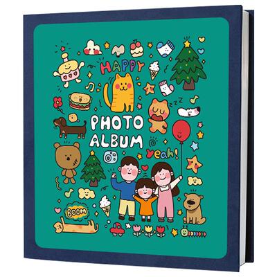 相册影集diy相册本宝宝成长自粘567寸覆膜家庭手工纪念册生日礼物