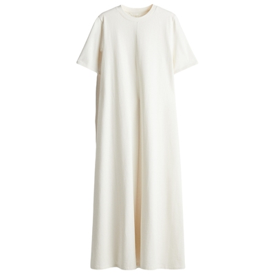 HM女装连衣裙冬季直筒型T恤式宽松喇叭连身裙1283291