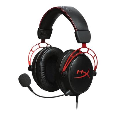 金士顿HyperX带有内嵌音量控制盒的HyperX Cloud Alpha游戏耳机红