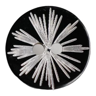 黑底镭射星星炸裂贝壳纽扣