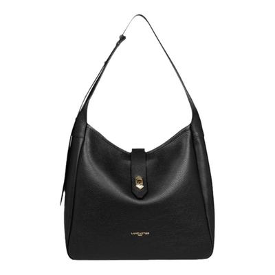 Lancaster兰卡斯特 TopDouble系列进口牛皮HOBO托特包女包大号