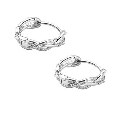 韩国纯银荆棘2025年新款潮耳圈