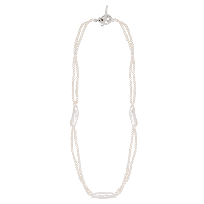 JX I 沙忆成光 天然巴洛克珍珠项链极简多层设计高级感珍珠锁骨链