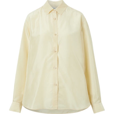 【38开门红】RECTO女士颈部系带真丝电力纺衬衫