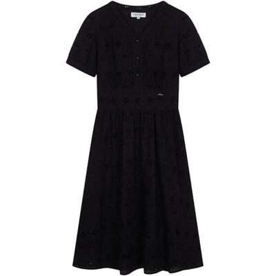 TeenieWeenie小熊奥莱连衣裙女装夏季气质法式温柔田园风V领裙子