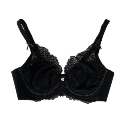 超薄透明蕾丝无海绵大胸显小内衣