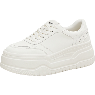 天美意白月光厚底增高小白鞋板鞋女运动休闲鞋2026春新款KB107AM6