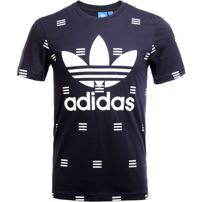 Adidas/阿迪达斯正品三叶草男子休闲舒适圆领运动T恤 AZ1063