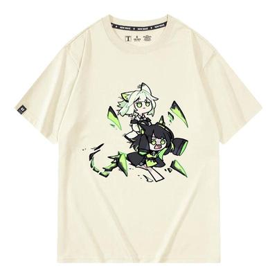 休闲宽松纯棉情侣短袖