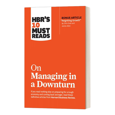 英文原版 HBR's 10 Must Reads on Managing in a Downturn 哈佛商业评论关于经济低迷时期的管理的10篇必读文章 进口英语原版书籍