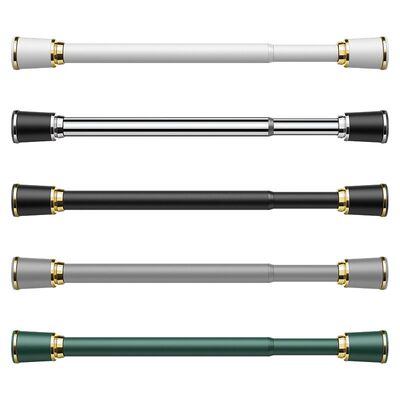 未来式窗帘杆可伸缩免打孔罗马杆