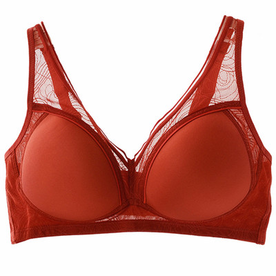 美背都薄款舒服光面无钢圈文胸