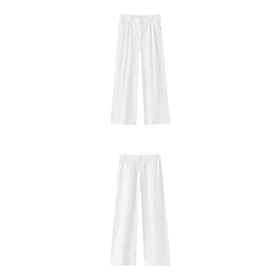 森马凉感抑菌九分阔腿休闲裤女