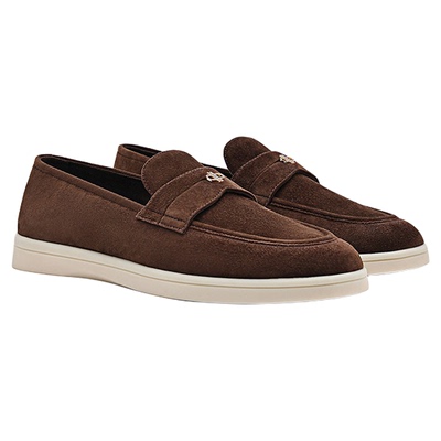 PEDRO羊皮乐福鞋舒适女鞋春季麂致系列平底单鞋PW1-66210002-1